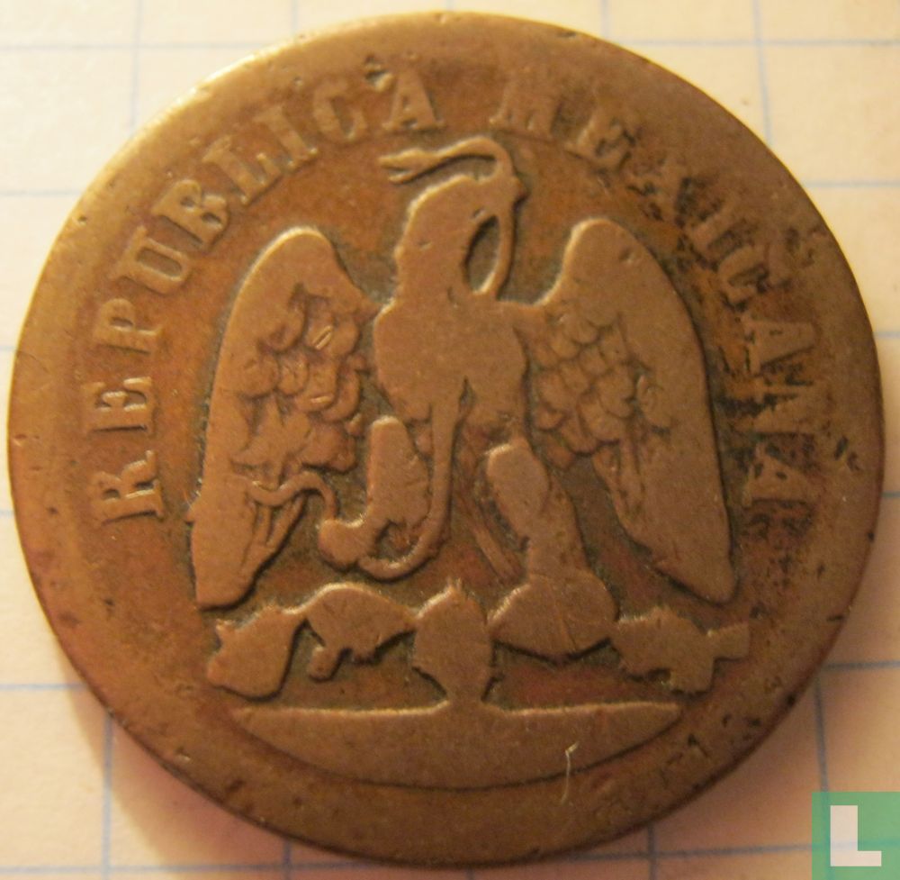 Mexico 1 centavo 1877 (Mo) KM# 391.6 (1877) - Mexico - LastDodo