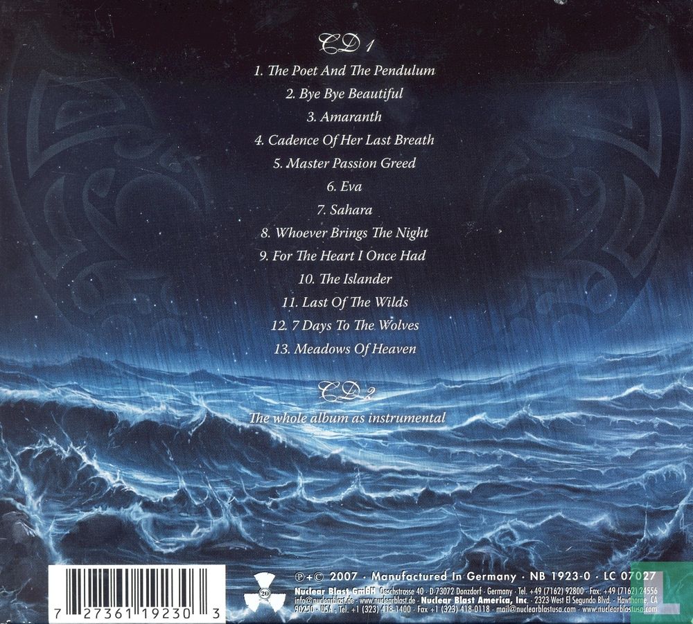 Dark passion play CD NB 1923-0 LC07027 (2007) - Nightwish - LastDodo