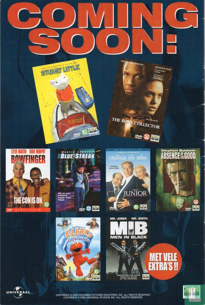 Top 100 des DVD (2000) - Columbia Tristar Home Video - LastDodo