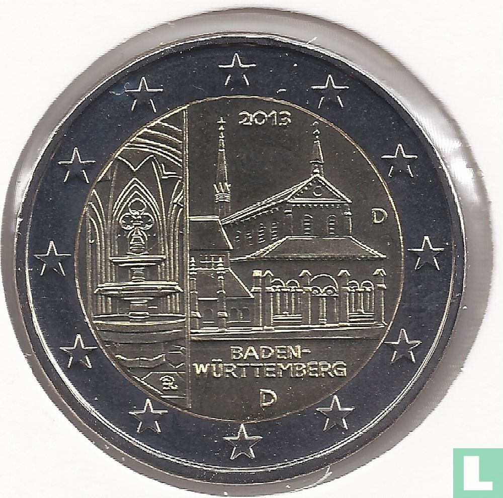 Duitsland 2 euro 2013 (D) "Baden-Württemberg" KM# 314 (2013 ...