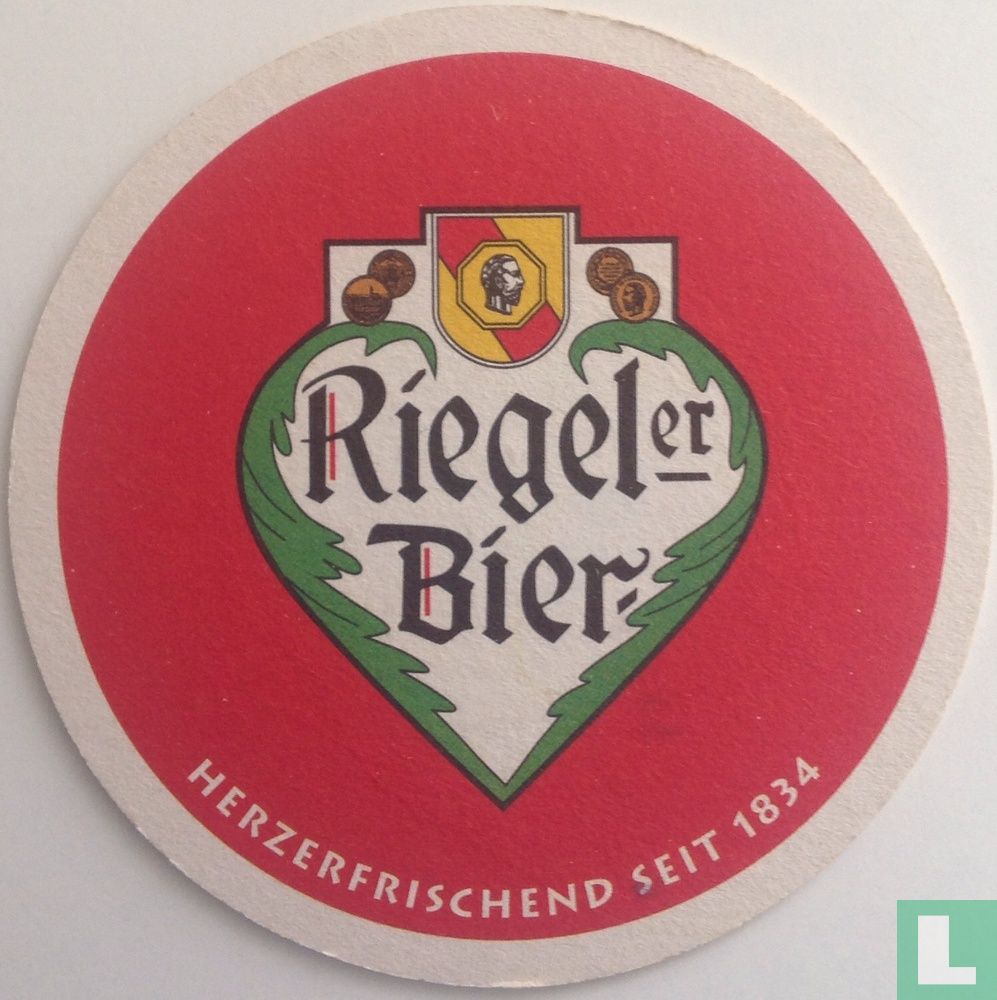 Riegeler Bier Herzerfrischend seit 1834 - Germany - LastDodo