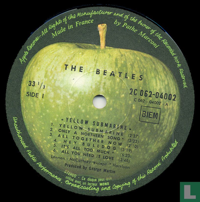 Yellow Submarine LP 2C 062-04002 (1969) - Beatles, The - LastDodo