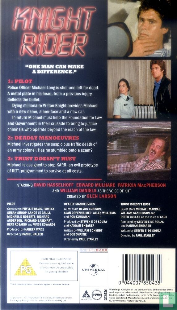 Knight Rider 1 VHS 1 (2000) - VHS video tape - LastDodo