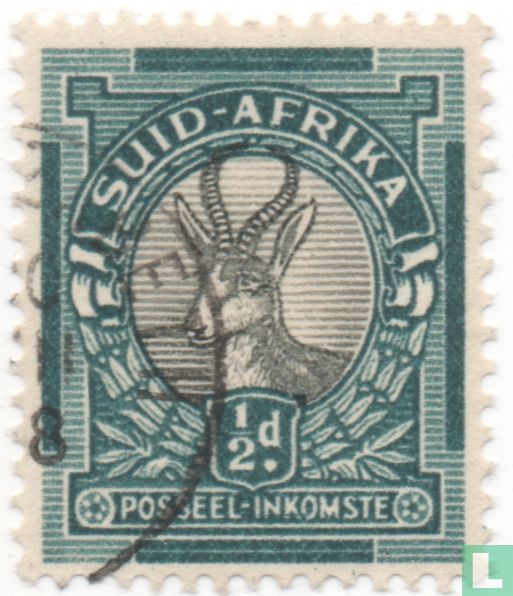 Springbok (Afrikaans) ½ (1947) - Afrique du Sud - LastDodo