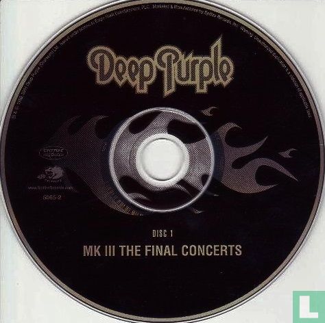 Mk III • The Final Concerts CD SPT-15085-2 (2001) - Deep Purple - LastDodo