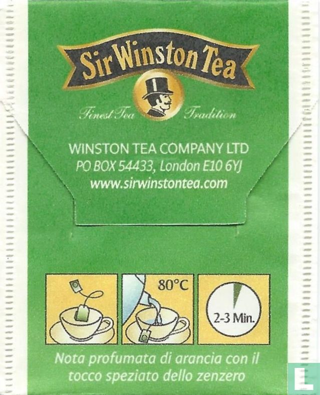Tè Verde Zenzero Arancia - Sir Winston Tea - LastDodo