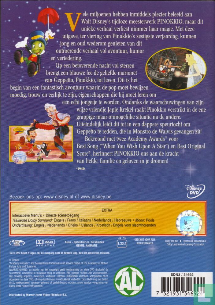 Pinokkio DVD (2000) - DVD - LastDodo