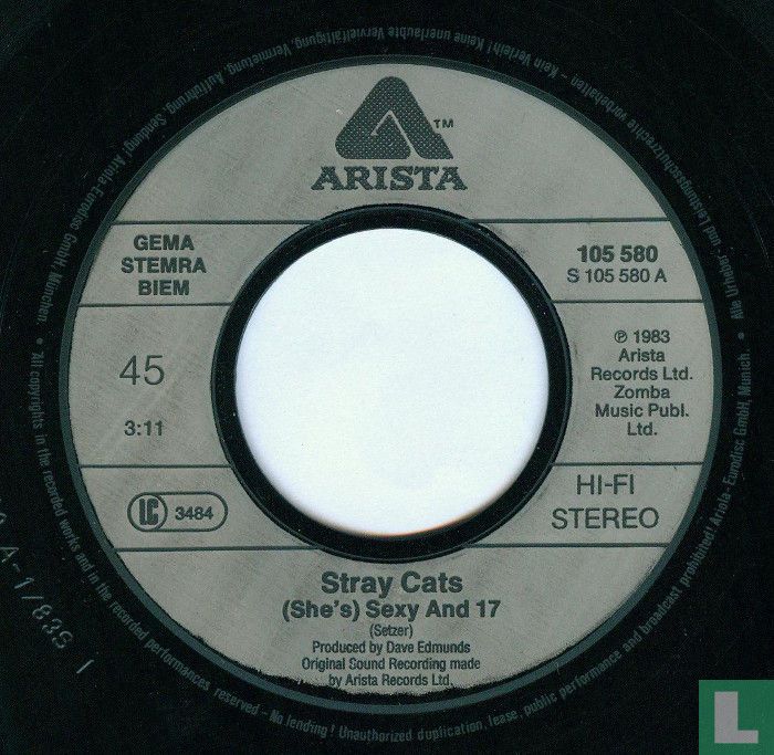 (She's) Sexy + 17 Single 105 580 (1983) - Stray Cats - LastDodo