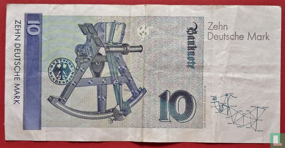 Germany 10 Mark (1991) - Deutsche Bundesbank - 1989-1993 \"BBk III ...
