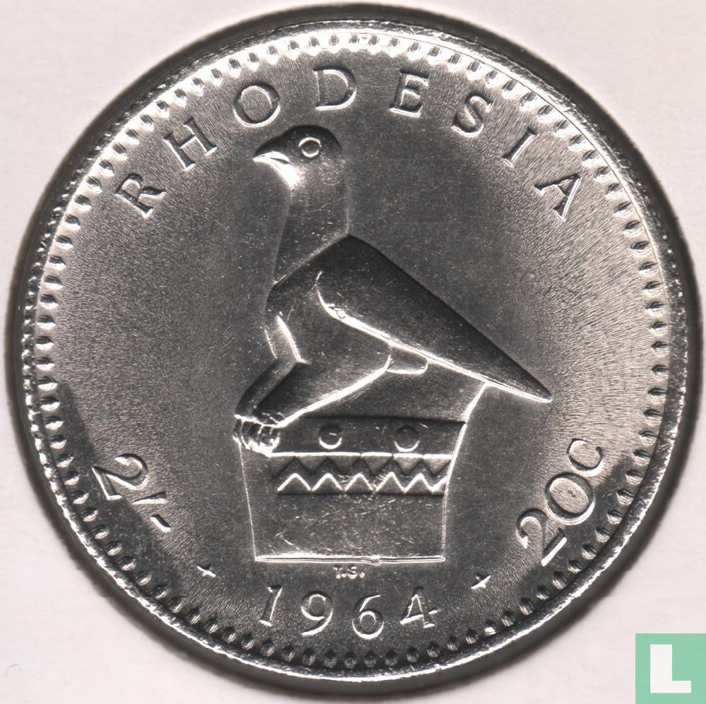 Rhodesia 2 shillings - 20 cents 1964 KM# 3 (1964) - Rhodesia - LastDodo