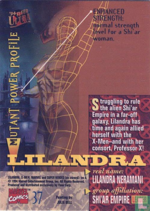 Lilandra 37 (1994) - Marvel '94 Fleer Ultra X-Men - LastDodo
