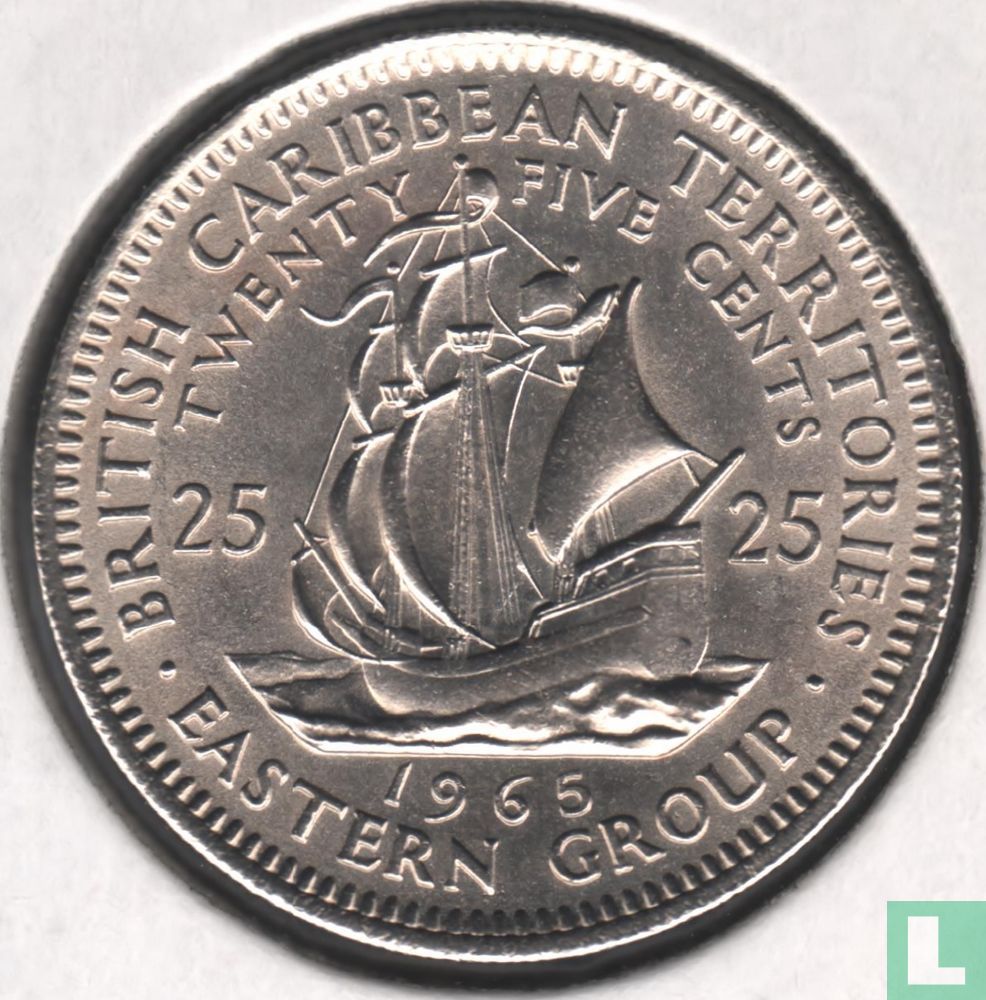 British Caribbean Territories 25 cents 1965 KM# 6 (1965) - British ...