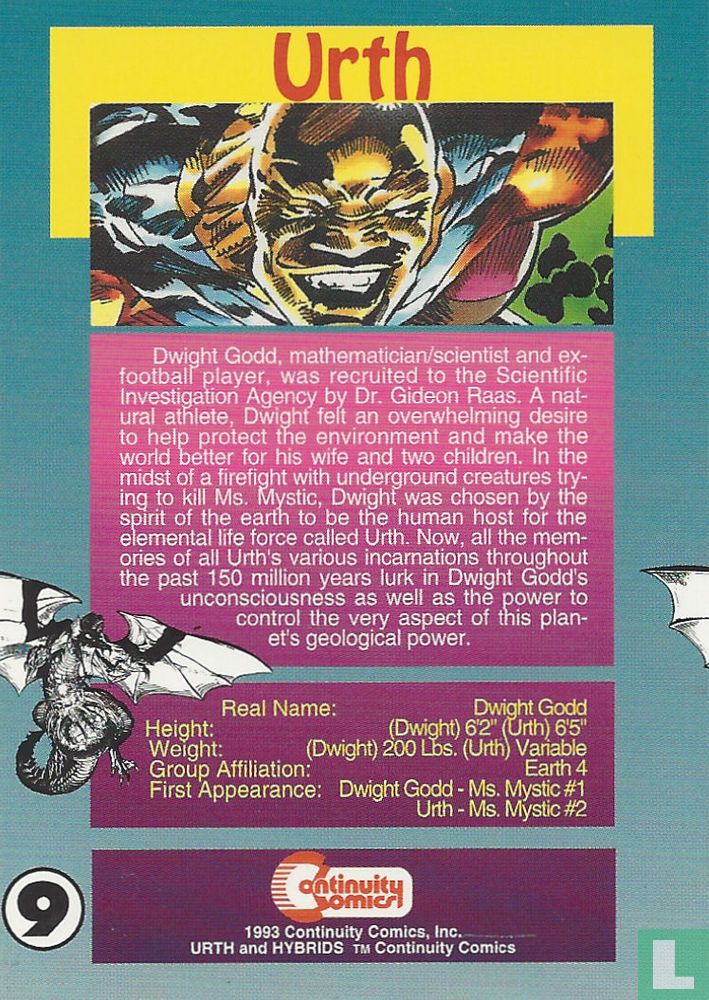 Urth 9 (1993) - Continuity Comics Promo Series - LastDodo