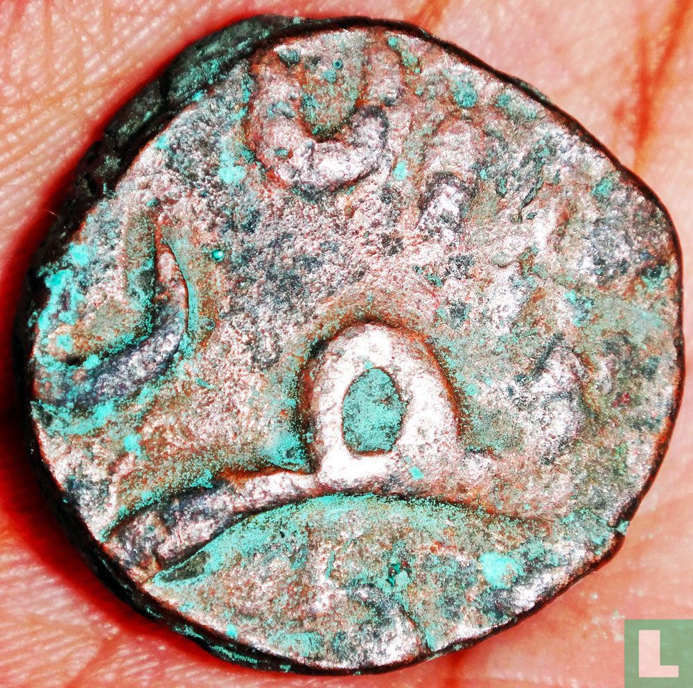 Mughal 1 Dam (Alamgir II) 1754-1759 (round) KM# (1755) - Mogulreich ...