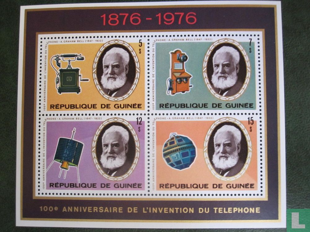 100 years of telephone (1976) - Guinea - LastDodo