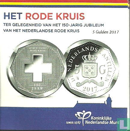 Netherlands Antilles 5 gulden 2017 (PROOF) "150th anniversary of the Dutch Red Cross" KM# 96 ...