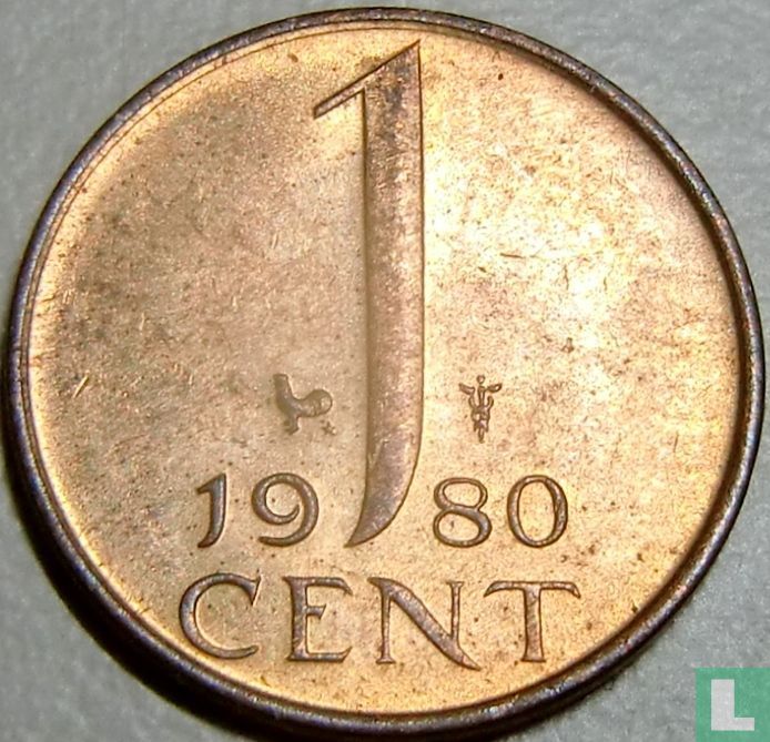 Nederland 1 cent 1980 KM# 180 (1980) - Nederland - LastDodo