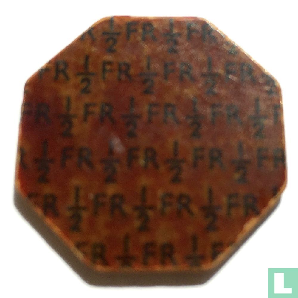 NAAFI Token 1/2 Fr (1946) - Military canteen tokens - LastDodo