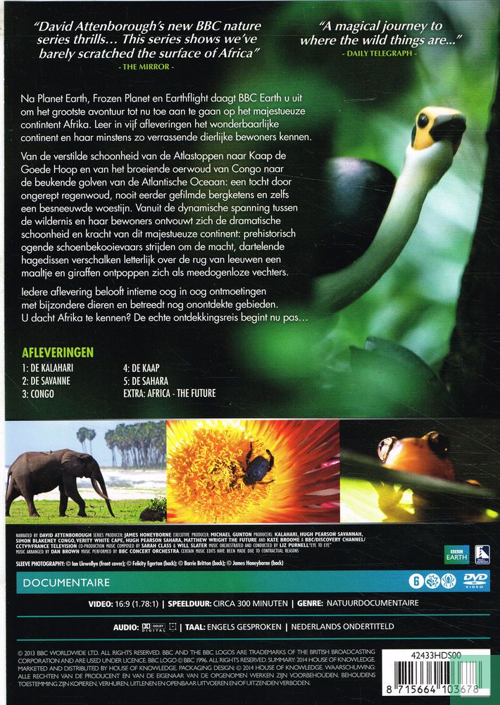 Africa - De Complete Serie DVD (2014) - DVD - LastDodo