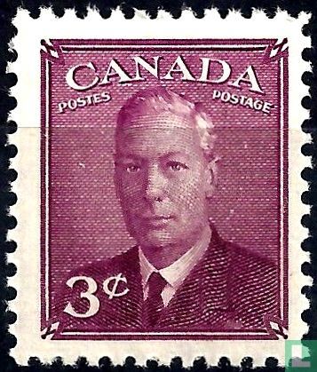 King George VI 3 (1949) - Canada - LastDodo