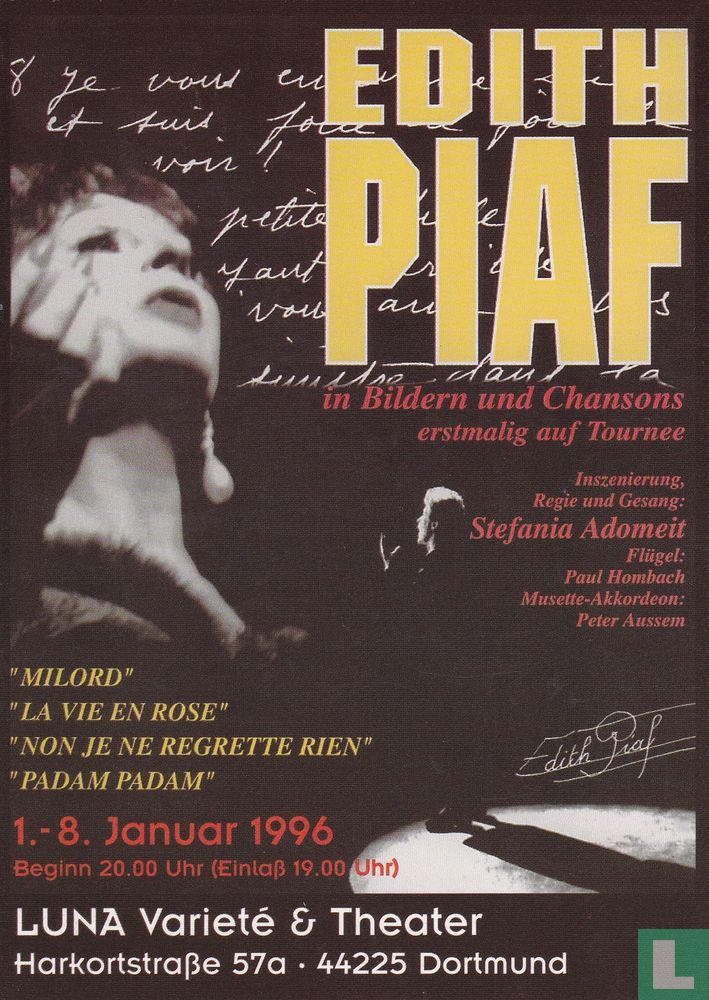 01196 - Luna Variete & Theater, Dortmund 'Edith Piaf' 1196 - Edgar - LastDodo