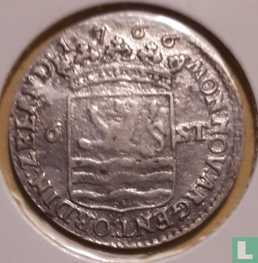 Zeeland 6 stuiver 1766 "Scheepjesschelling" KM# 90.2 (1766) - Zeeland - LastDodo