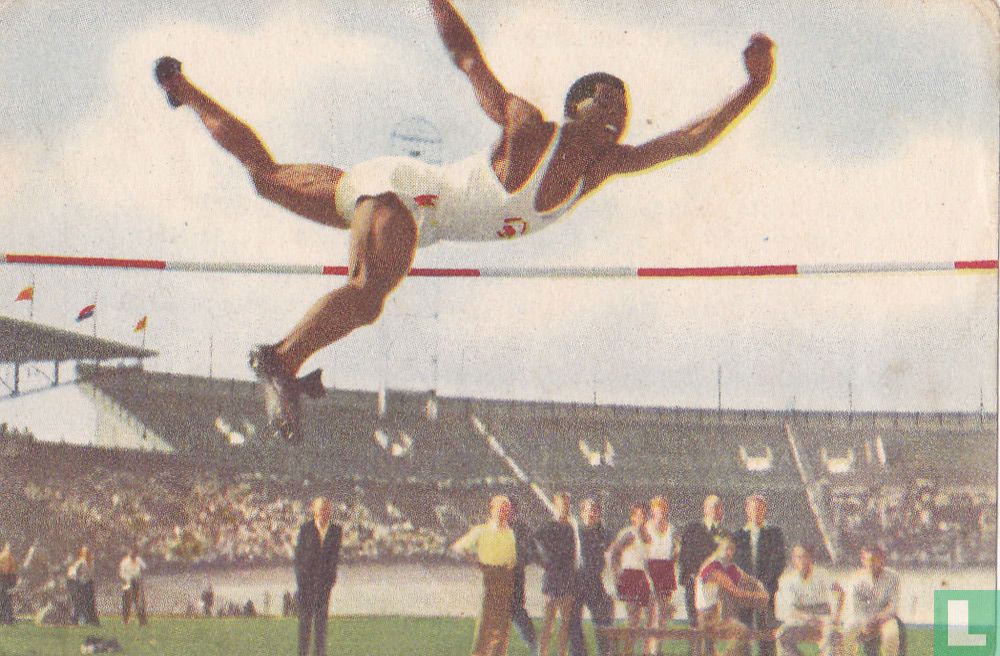 Hoogspringen op de Olympische Dag 15 (1955) - Blue Band - LastDodo