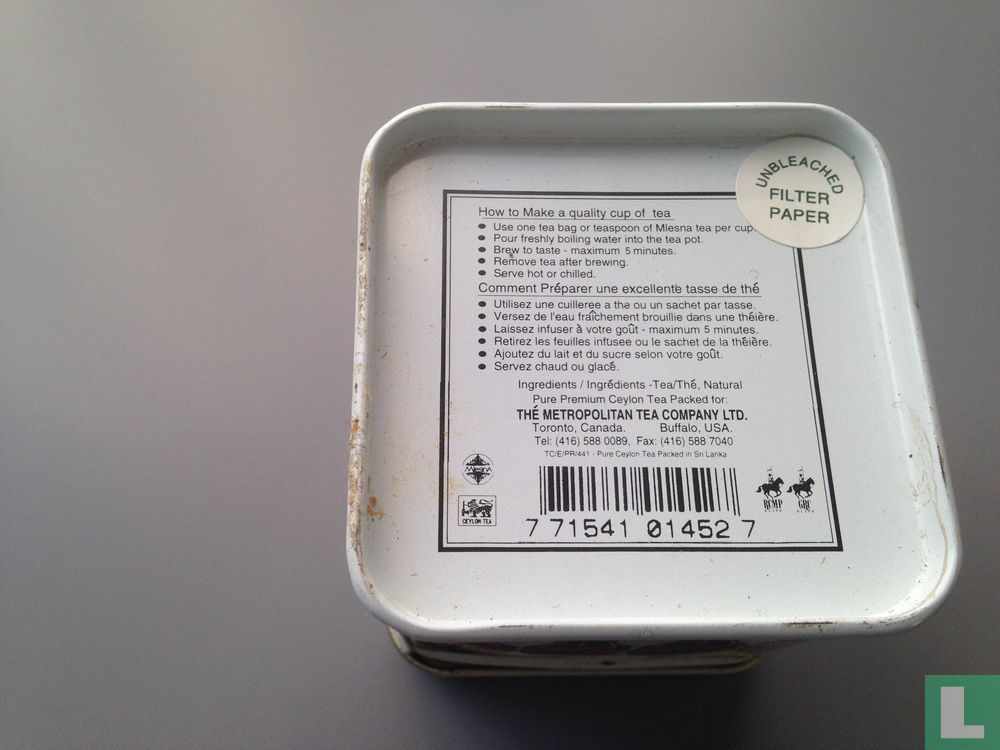 Royal Canadian Tea - Royal Metropolitan Tea Company Ltd - LastDodo