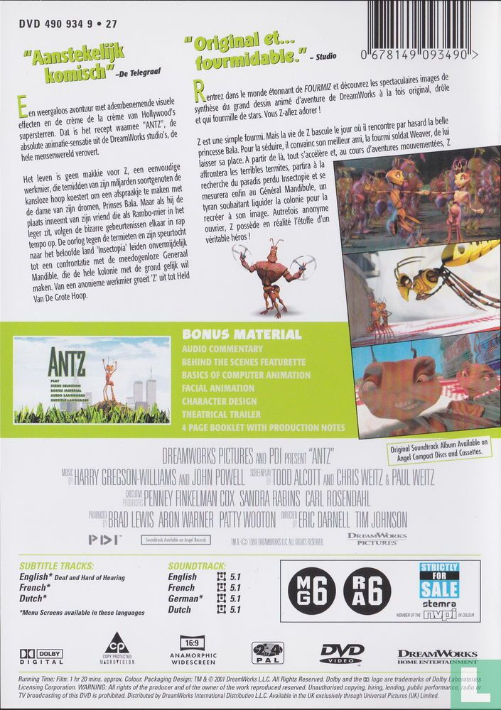 Antz DVD (2001) - DVD - LastDodo