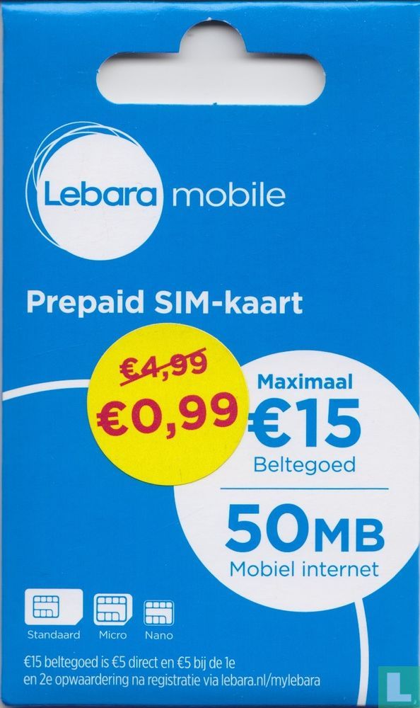 Lebara Mobile Uw SIM-kaart 0090.01 (2018) - Lebara Mobile - LastDodo