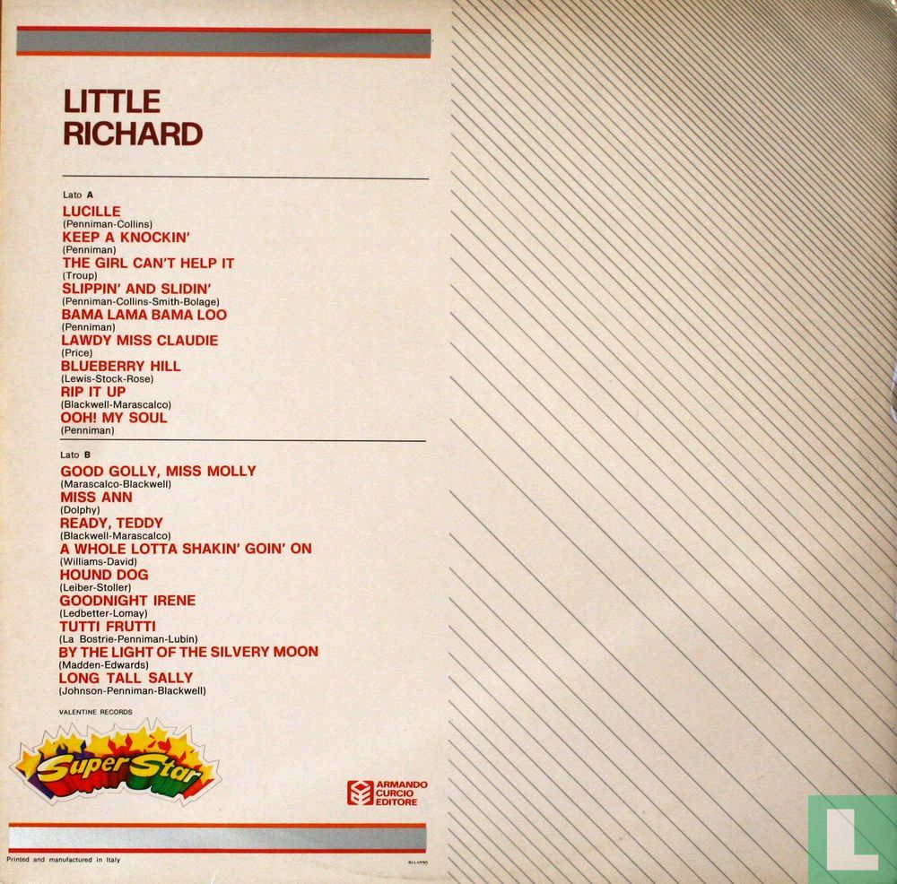Little Richard LP SU-1030 (1982) - Penniman, Richard - LastDodo