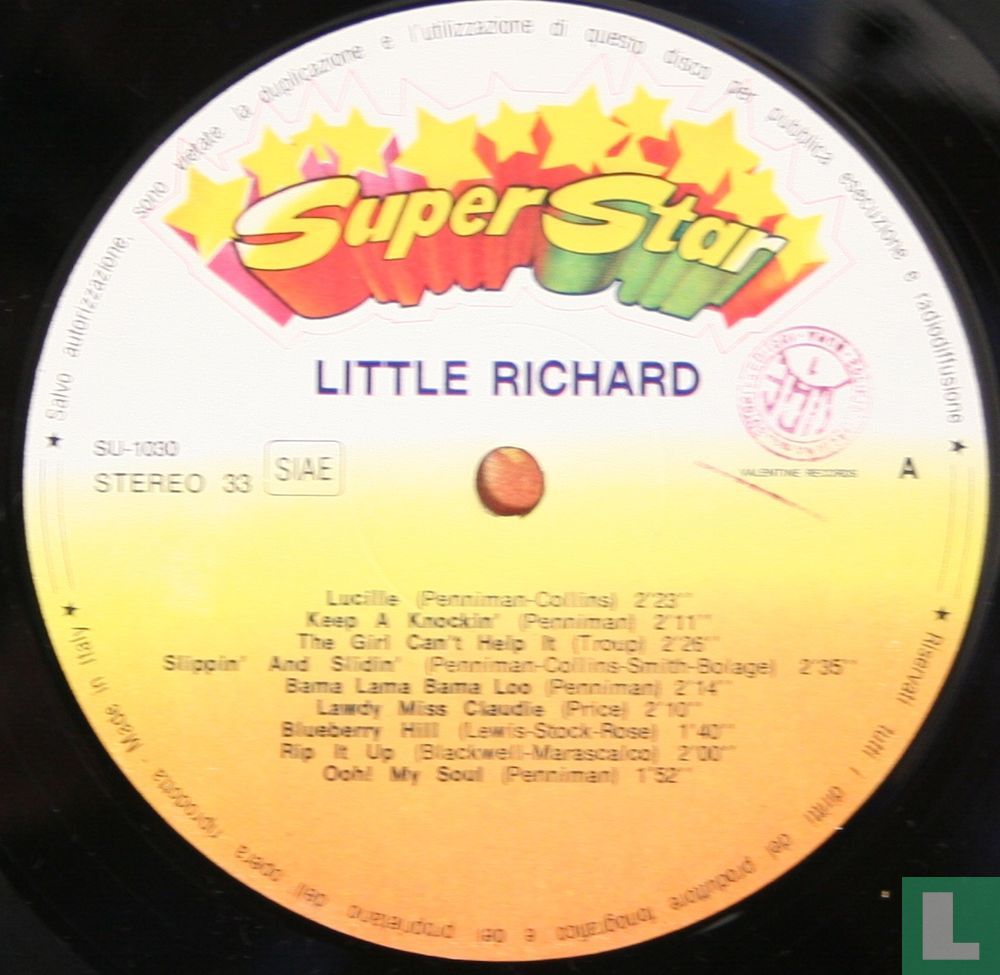 Little Richard LP SU-1030 (1982) - Penniman, Richard - LastDodo