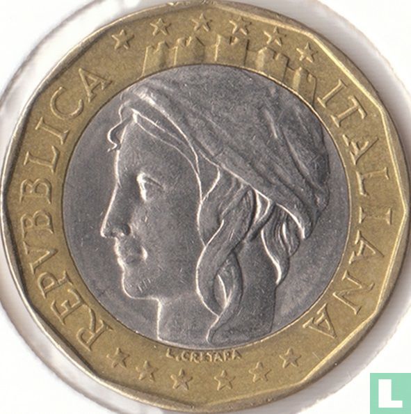 Italy 1000 lire 1998 KM# 194 (1998) - Italy - LastDodo