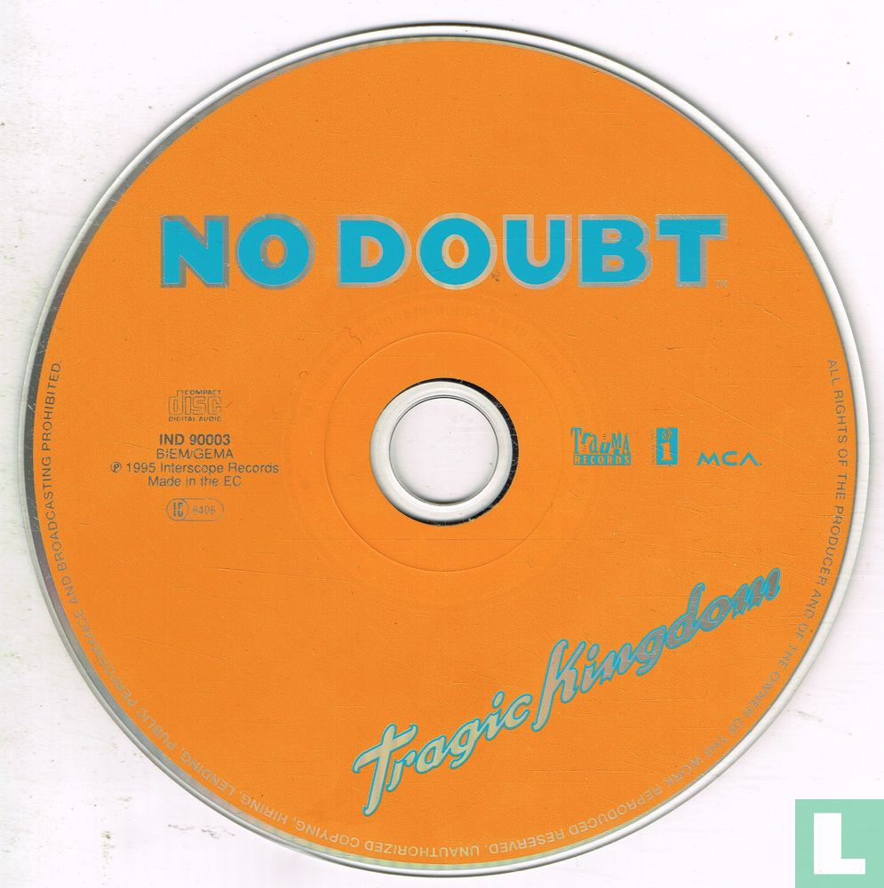 Tragic Kingdom CD IND 90003 (1995) - No Doubt - LastDodo