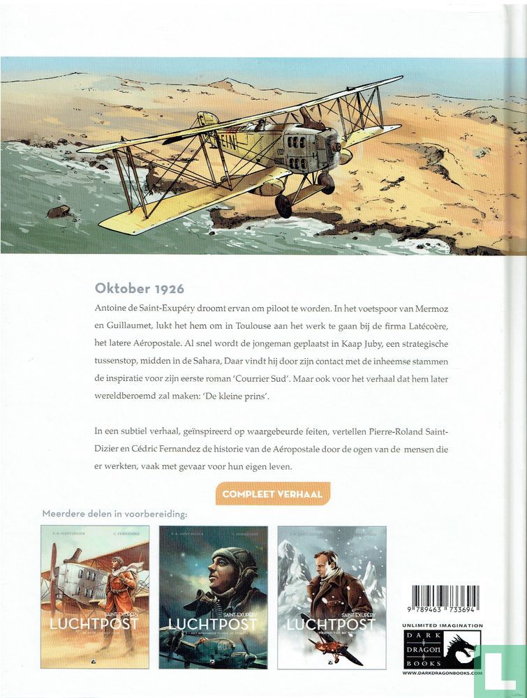 Luchtpost - De heer van het zand 1 HC (2019) - Antoine De Saint-Exupéry - LastDodo