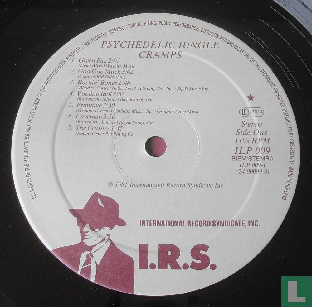 Psychedelic Jungle LP ILP 009 (1981) - Cramps, The - LastDodo