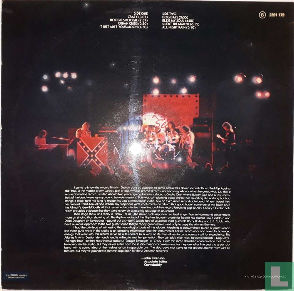 Dog Days LP 2391 179 (1975) - Atlanta Rhythm Section - LastDodo