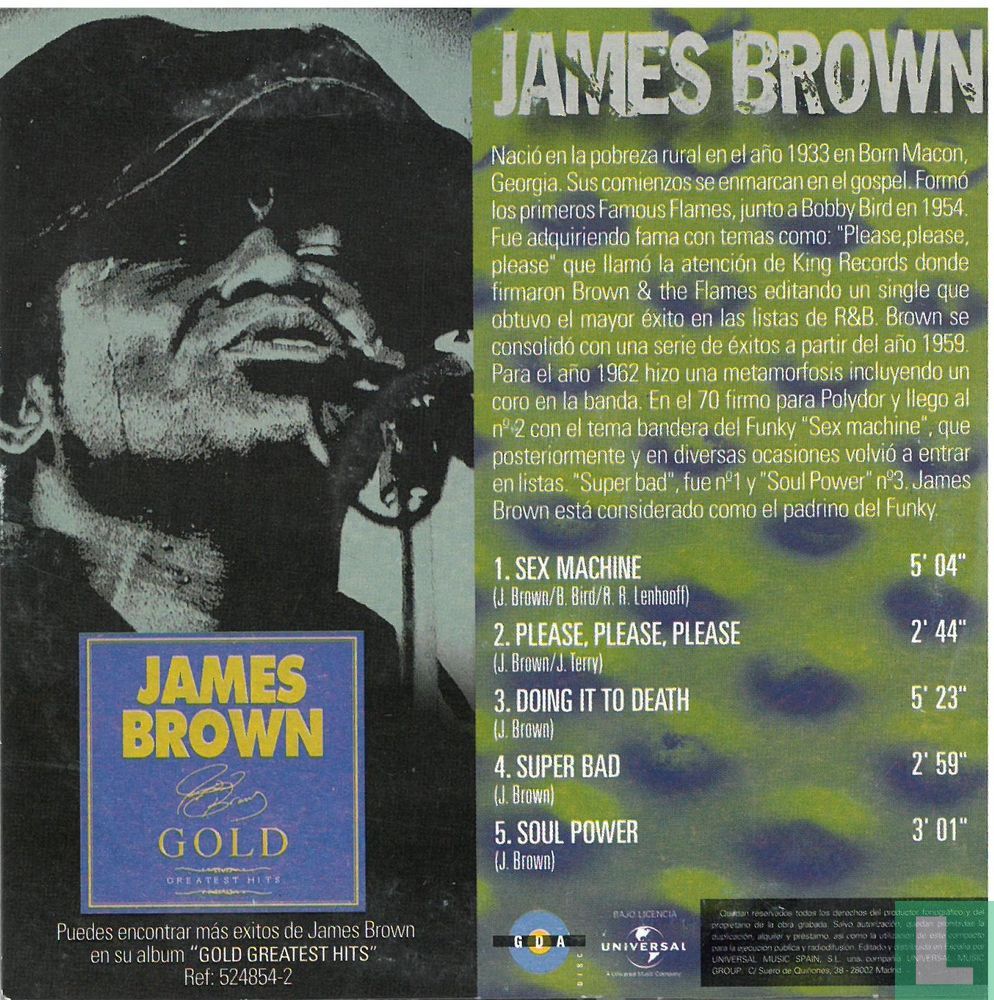 James Brown CD B-20.810-2000 (2000) - Brown, James - LastDodo