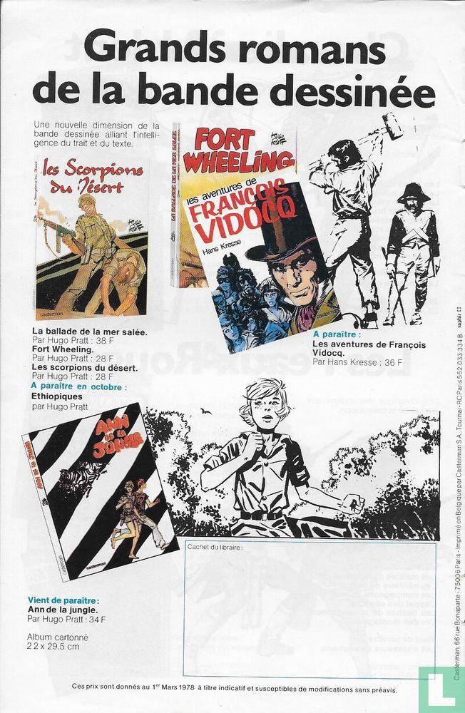 Collections Bandes Dessinées Casterman 1978 (1978) - Casterman - LastDodo