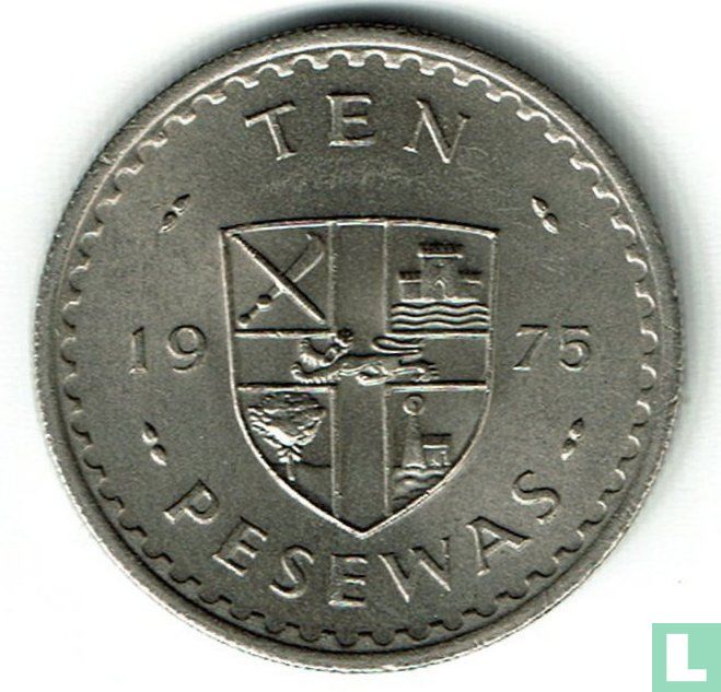 Ghana 10 pesewas 1975 KM# 16 (1975) - Ghana - LastDodo