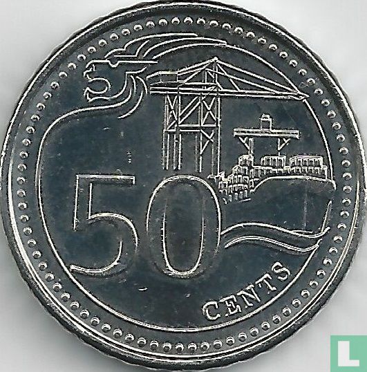 Singapore 50 cent 2016 KM# 348 (2016) - Singapore - LastDodo