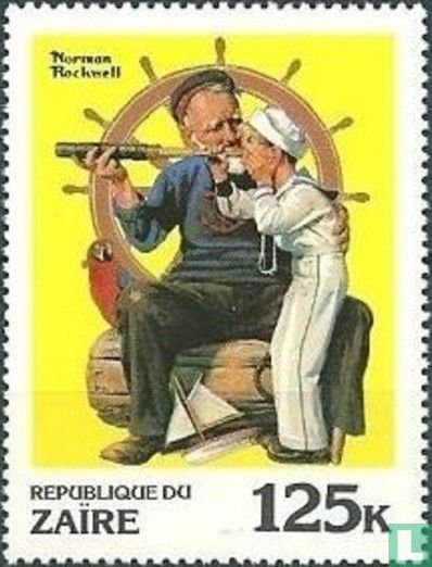 Schilderijen van Rockwell 125 (1981) - Congo-Kinshasa - LastDodo