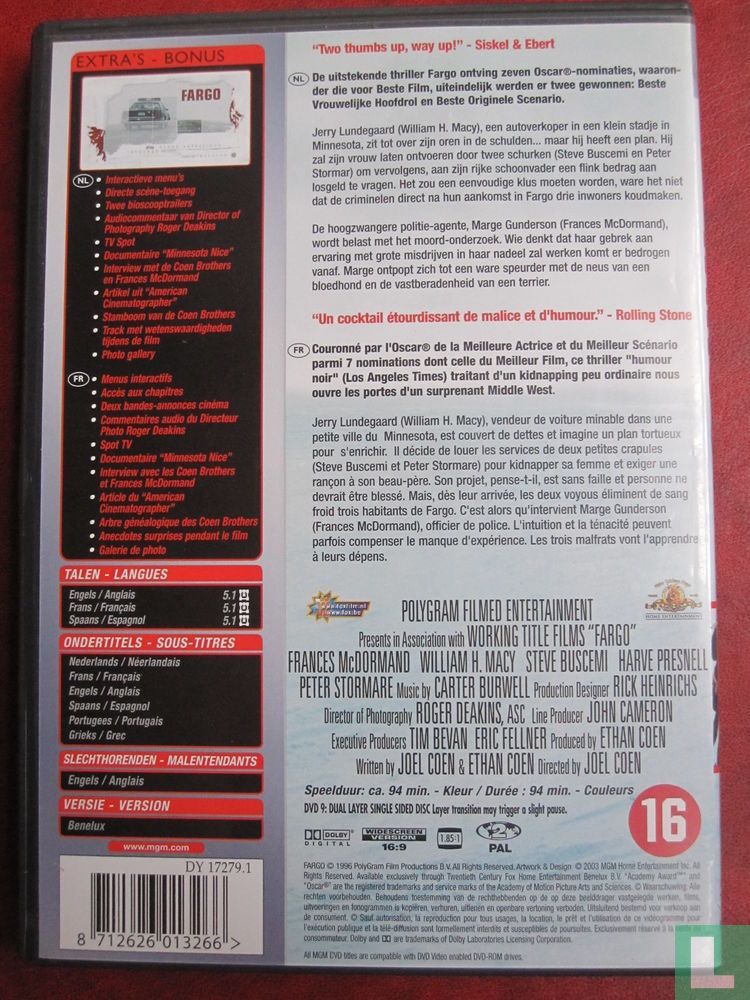 Fargo DVD (2003) - DVD - LastDodo