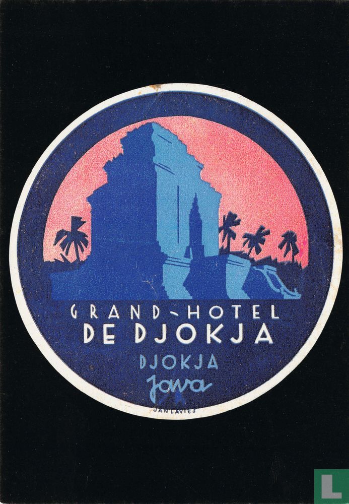 GRAND-HOTEL DE DJOKJA DJOKJA Java A 7457 (rechtsonder op achterkant) ; 8 711865 202004 (barcode ...