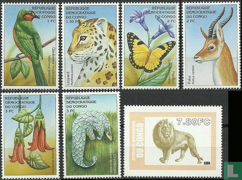Faune et flore africaines (2000) - Congo-Kinshasa - LastDodo