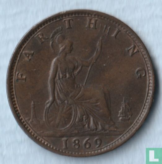 Verenigd Koninkrijk 1 farthing 1869 KM# 747.2 (1869) - Verenigd ...