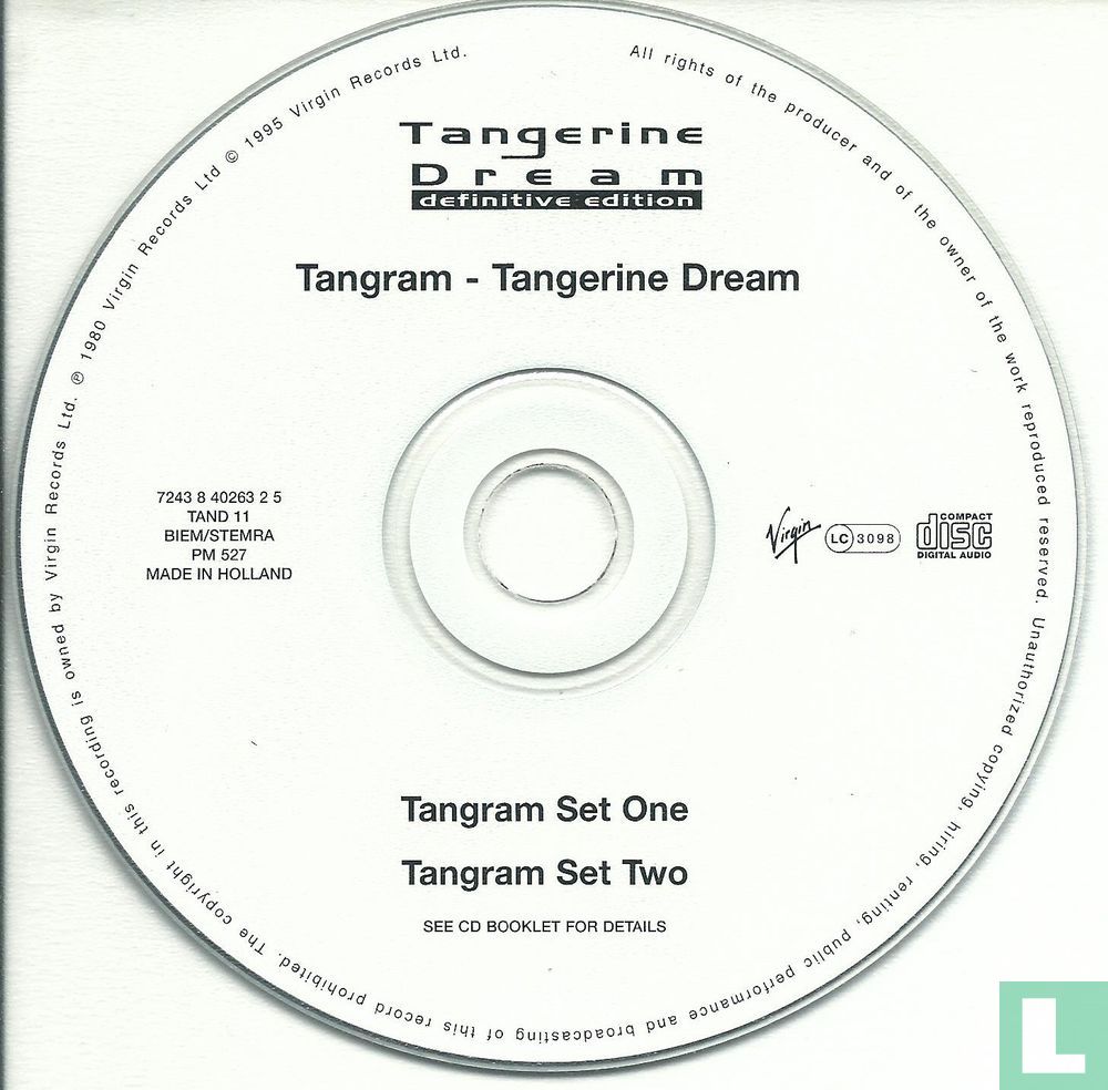 Tangram CD 7243 8 40263 2 5 TAND 11 (1995) - Tangerine Dream - LastDodo