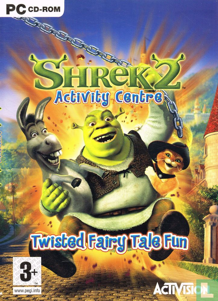 Shrek 2 , activity centre : Twisted Fairy Tale Fun (2004) - PC - LastDodo
