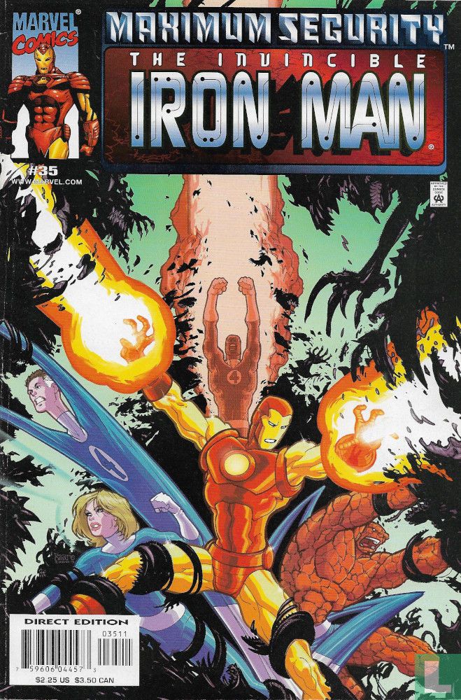 The Invincible Iron Man 35 35 a (2000) - Fantastic Four - LastDodo