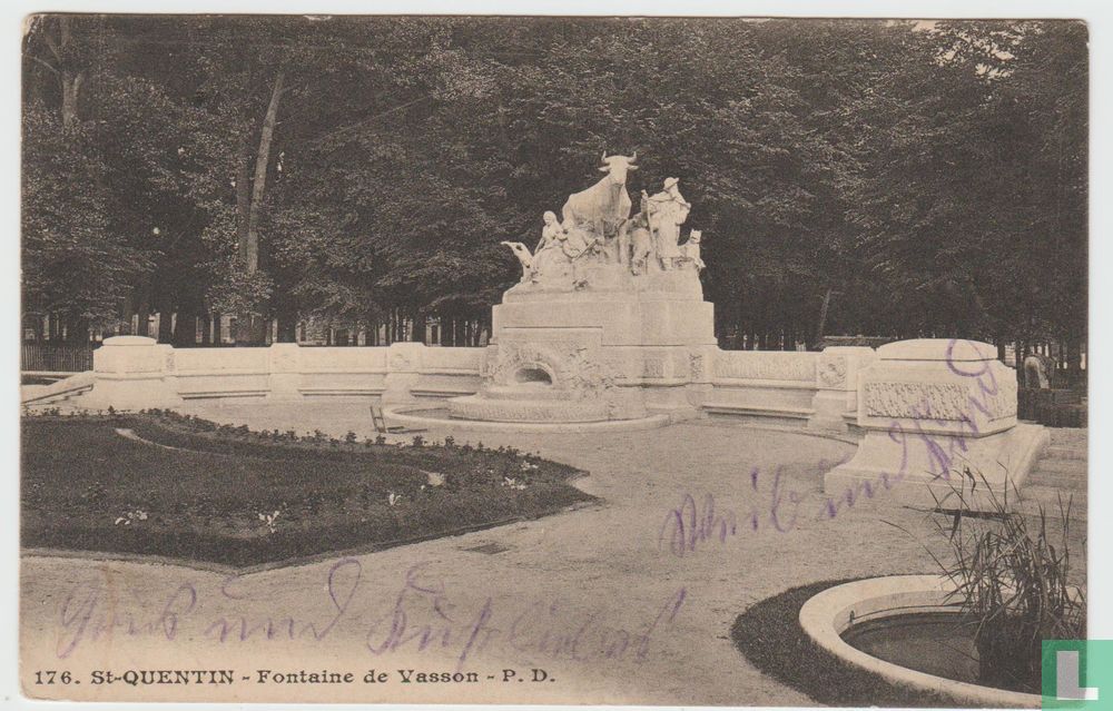 Fontaine de Vasson (1914) - Saint-Quentin - LastDodo